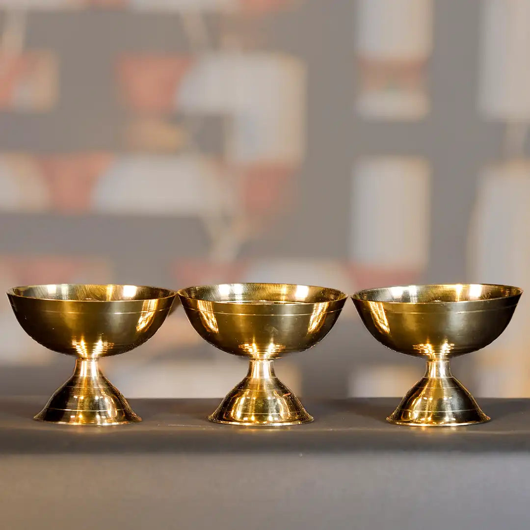 Brass Nanda Vilakku | Cup Vilakku | Combo Sets– CultureShoppe