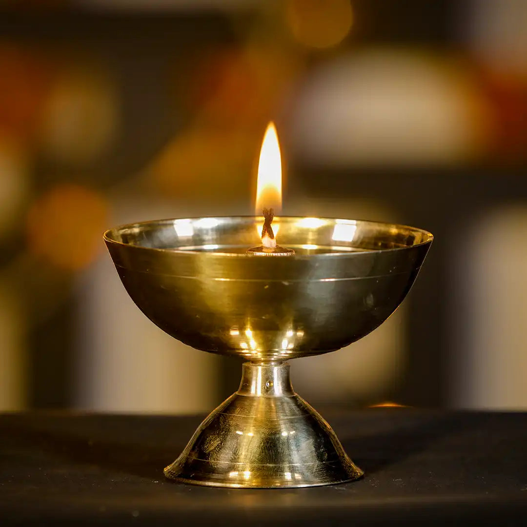Brass Nanda Vilakku | Cup Vilakku | Oil Lamp | Vishu Collections ...