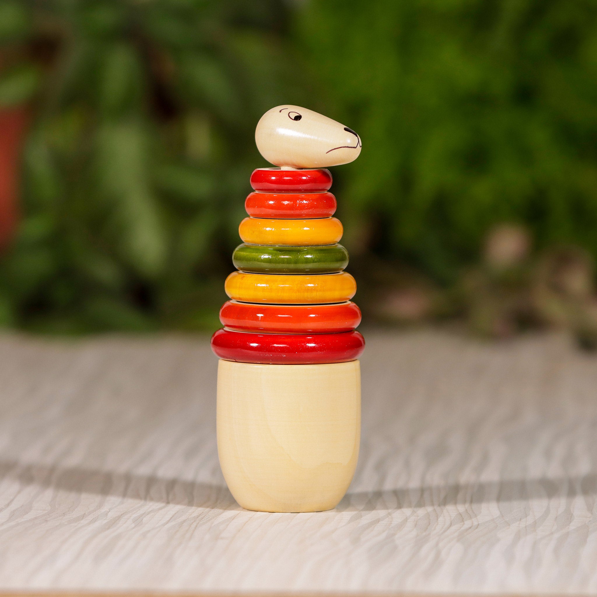 Channapatna Kangaroo Stacking Toy |Counting Set For Kids– CultureShoppe