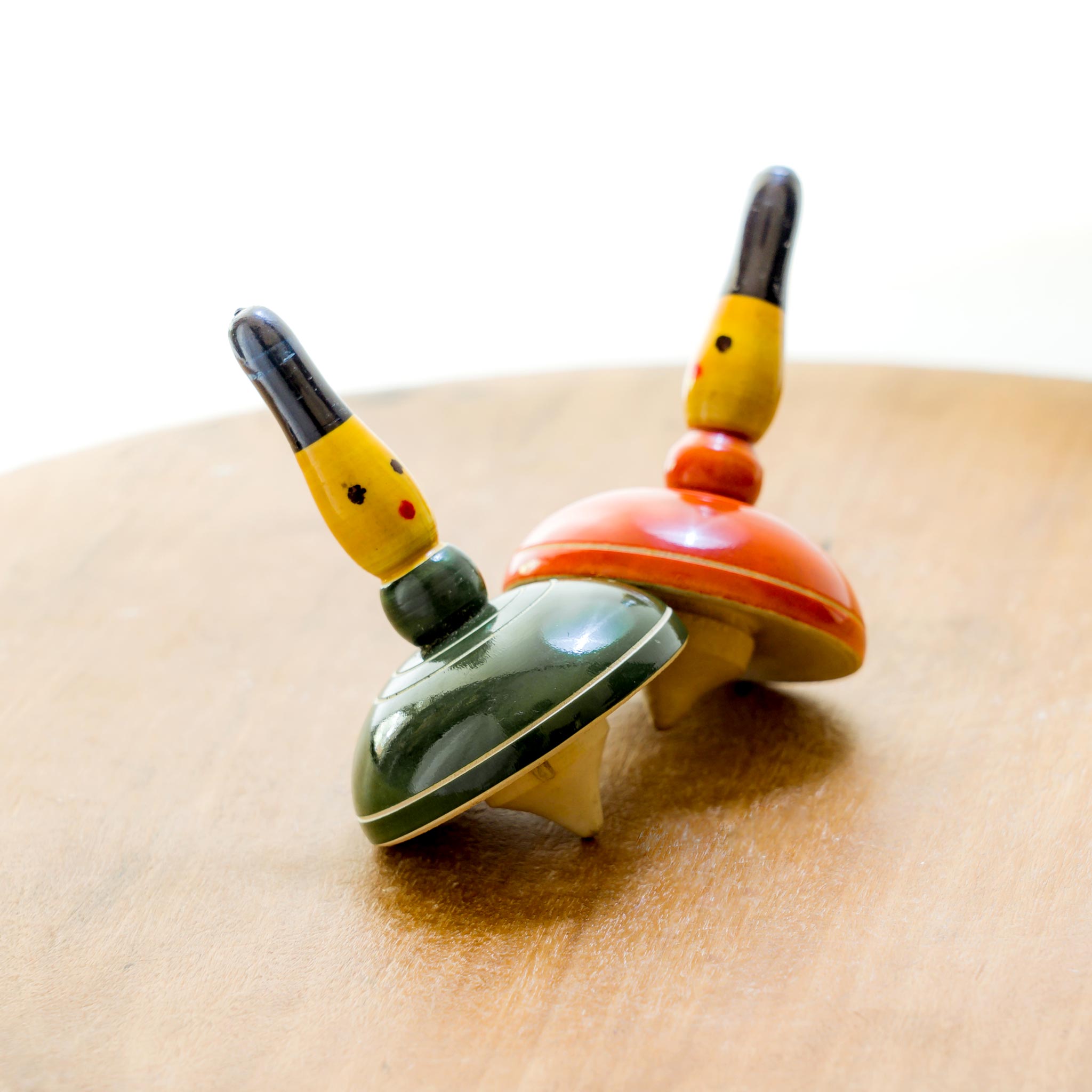 Wooden Spinning Top Small | Set of 2 (Assorted)– CultureShoppe