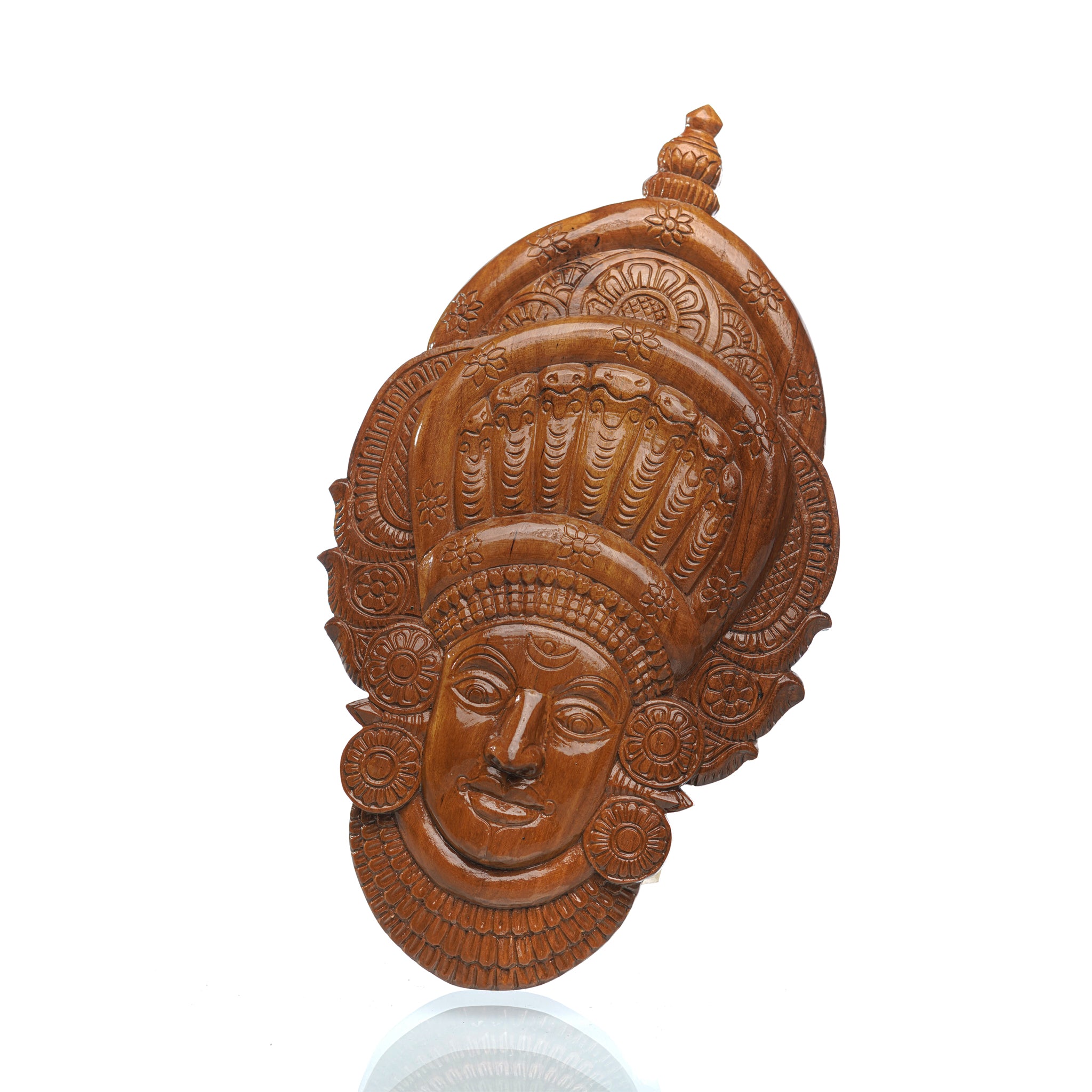 Wooden Theyyam Face Wall Mask | Decorative Wall Hangings– CultureShoppe