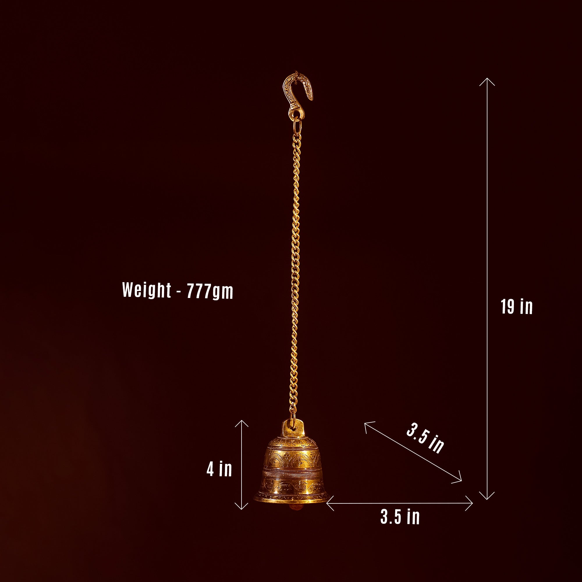 Brass Handcrafted Decorative Bell | Hanging Bell– CultureShoppe