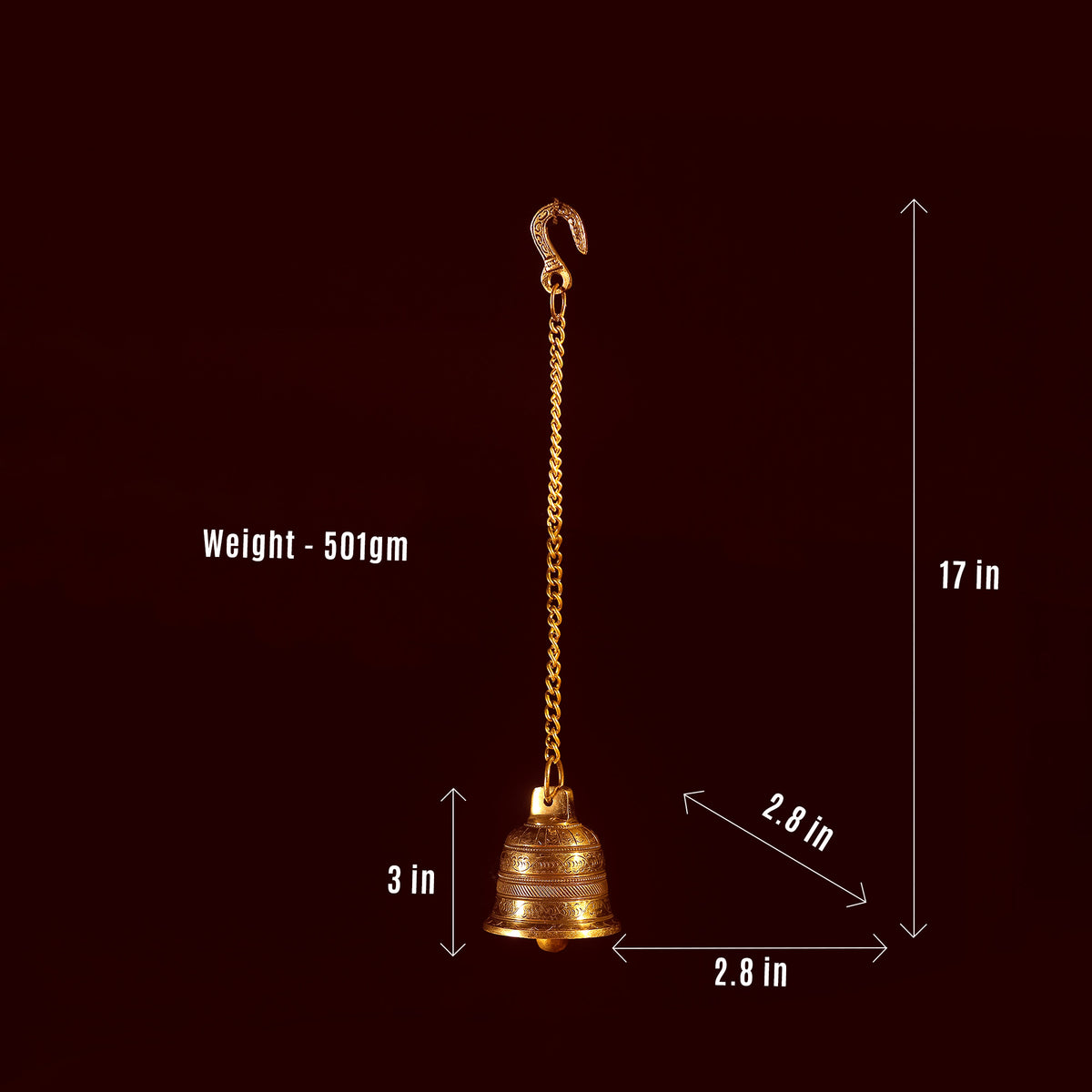 Brass Handcrafted Decorative Bell | Hanging Bell– CultureShoppe