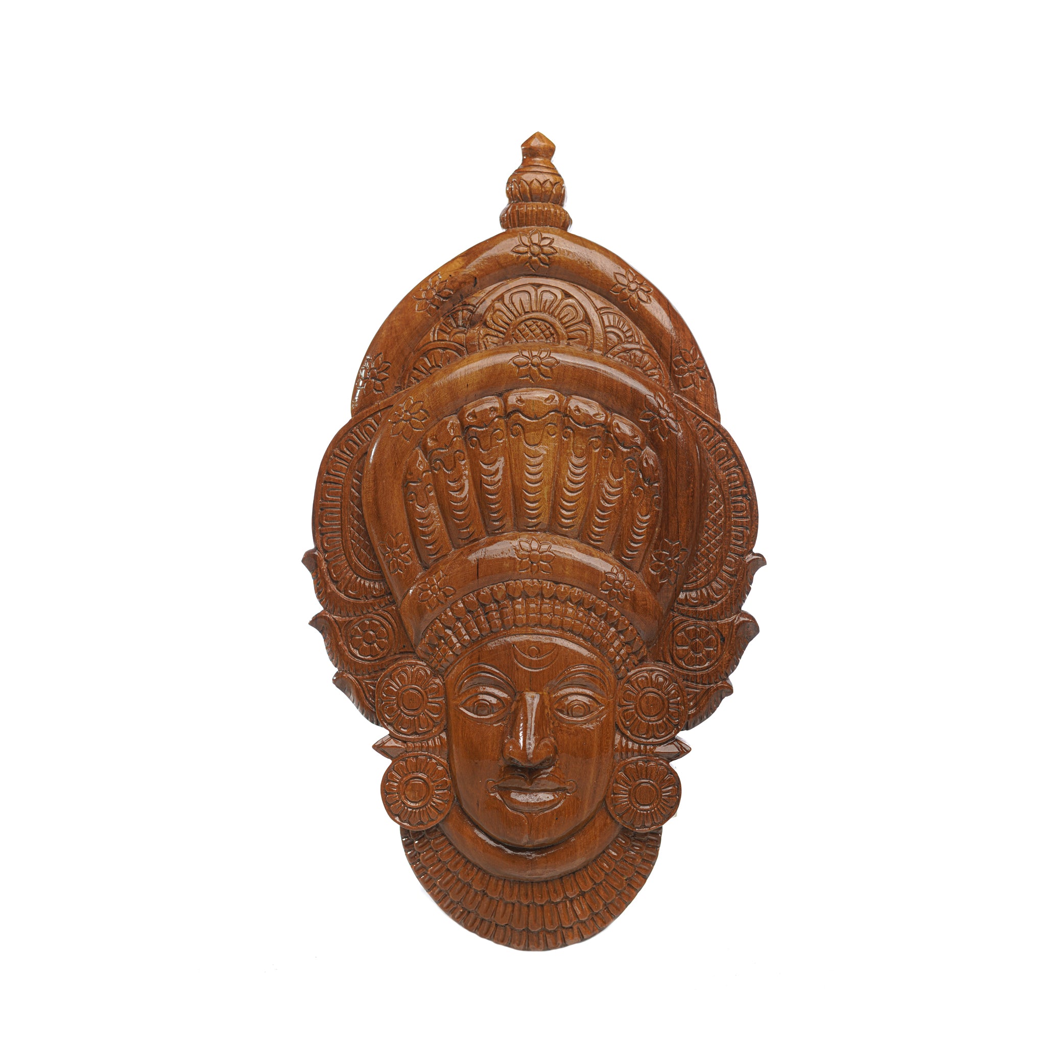 Wooden Theyyam Face Wall Mask | Decorative Wall Hangings– CultureShoppe
